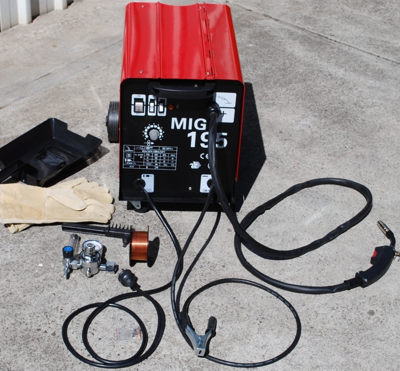 195 AMP MIG Welding Machine package with Bonus Gloves, We Deliver Free ...